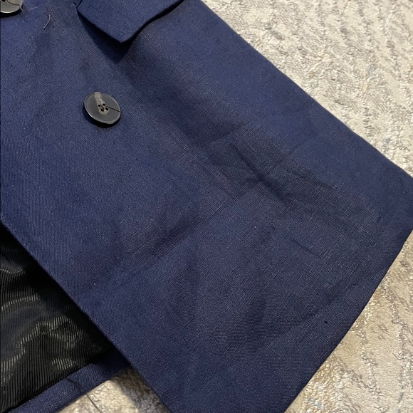 Zara | Jackets & Coats | Zara Womens Deep Blue Doublebreasted Blazer ...